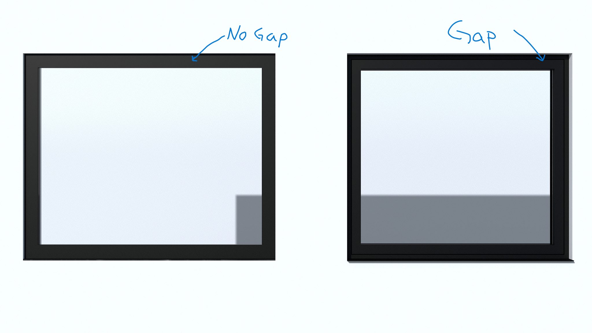 Gap between frame and sash - FlexTools