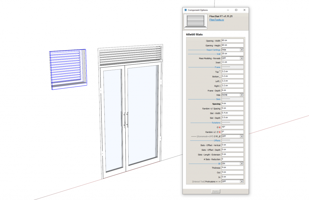 Dynamically Label FlexTools SketchUp Components in Layout